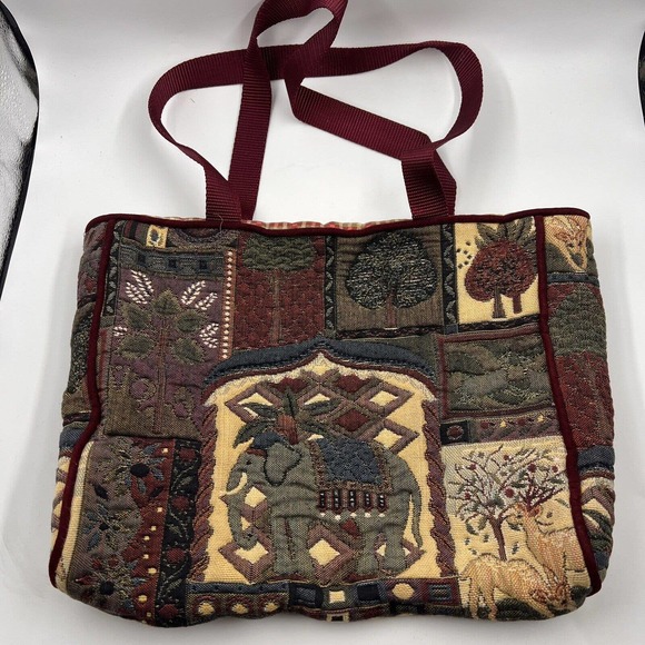 The Carpet Bagger Ltd | Bags | Elephant Tapestry Tote Bag Made In Usa ...